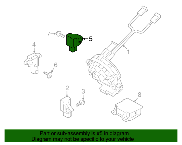 95930-2W000 - Air Bag Impact Sensor 2013-2019 Hyundai | AutoNationParts.com
