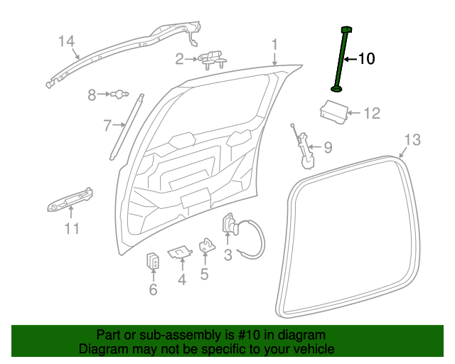 2008-2020 Mopar Actuator Rod 68028680AA | TascaParts.com