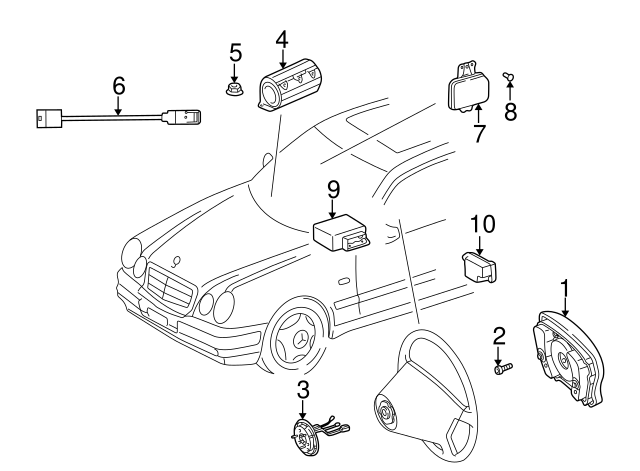 202-540-91-09 - Harness 1998-2003 Mercedes-Benz | Mercedes-Benz USA Parts
