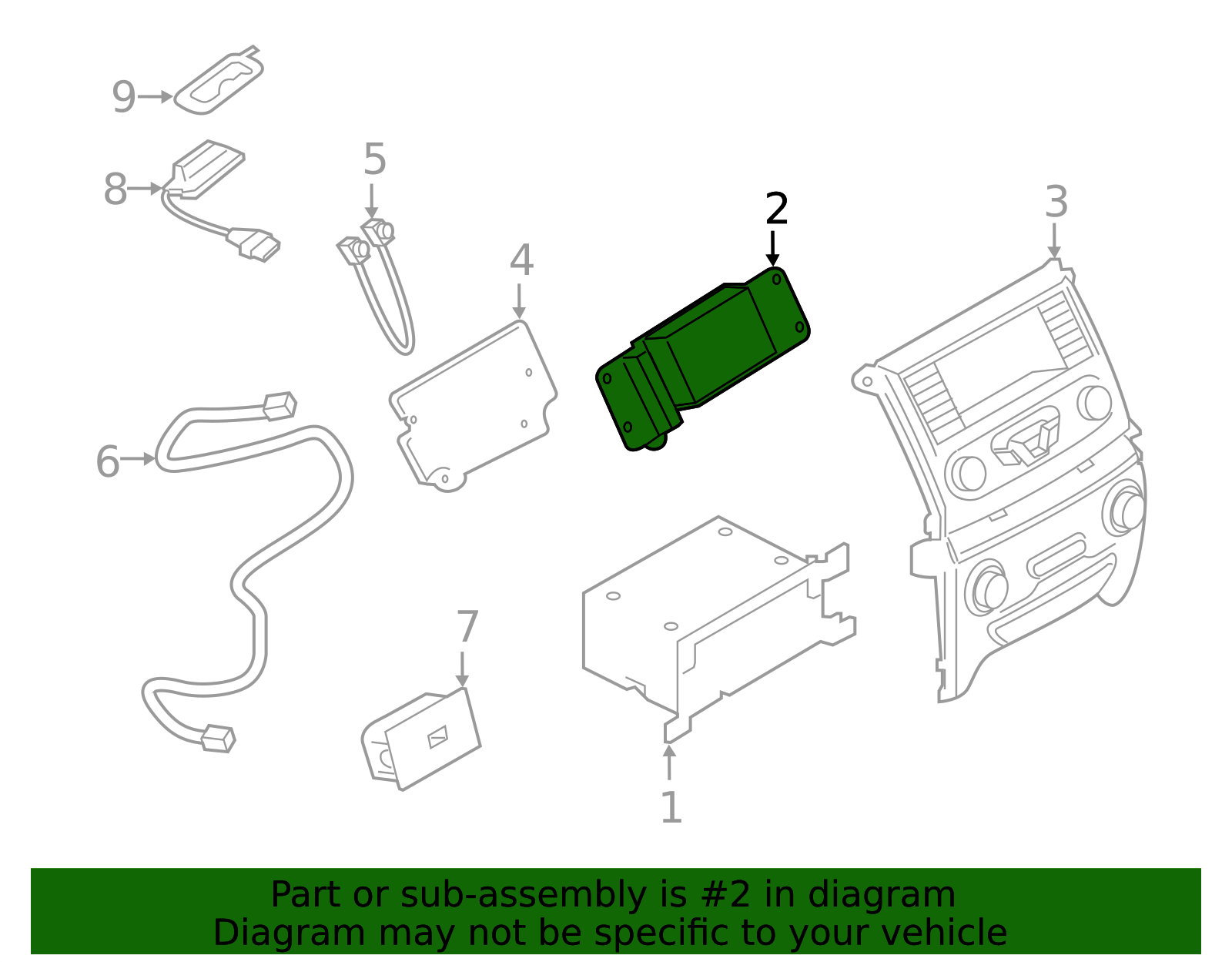 KB3Z-10D885-EA - Display Unit 2019-2023 Ford Ranger | Big 3 Auto Parts