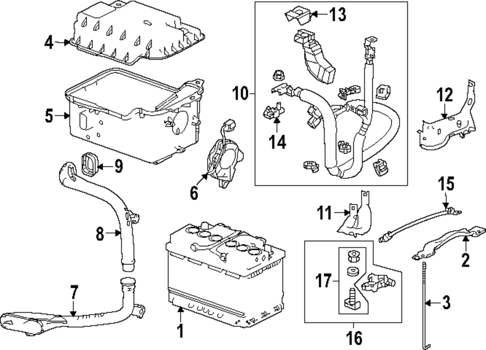 32410-T90-A00 - 2023-2025 Honda Pilot - Positive Cable | Honda Parts Cheap