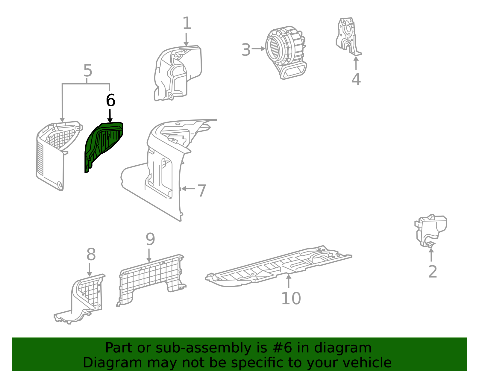 2019-2024 Toyota Genuine Toyota Rav4 Hybrid Battery Cooling Fan Filter ...
