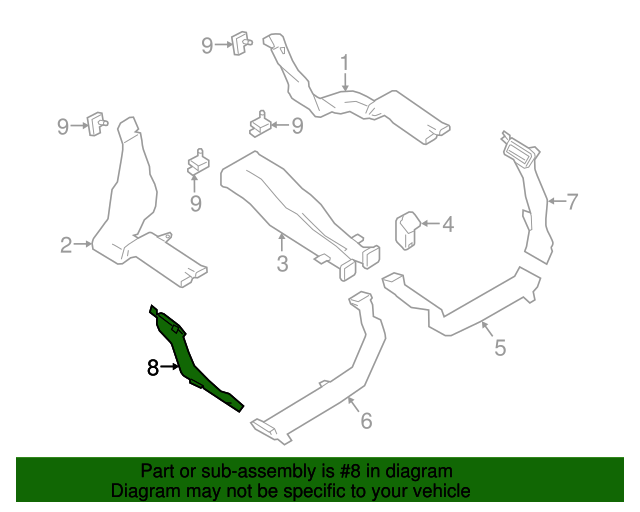 Genuine Rear Duct for 2018-2021 Land Rover Range Rover Velar | Land ...