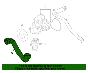 11-53-7-848-502 - Lower Hose - 2015-2021 BMW | Wholesale BMW