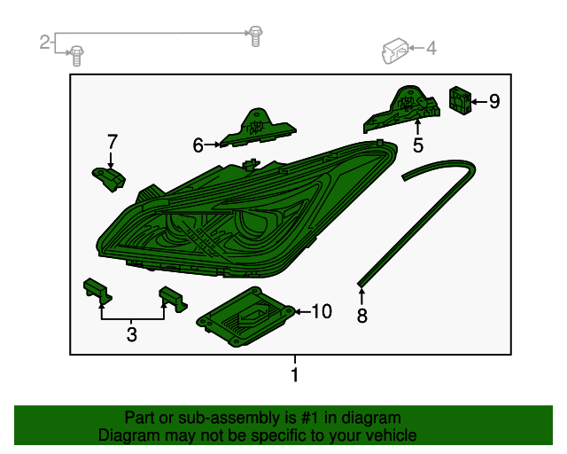 92102-B1750 - Headlamp Assembly - 2018-2020 Genesis G80 | Joseph ...
