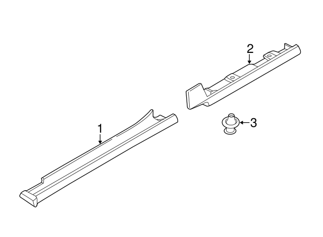 DT1Z-5810177-AA 2014-2018 Ford Transit Connect Rear Rocker Molding ...