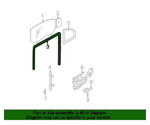 83530-2D000 - Run Channel - 2001-2006 Hyundai Elantra | World OEM Parts ...