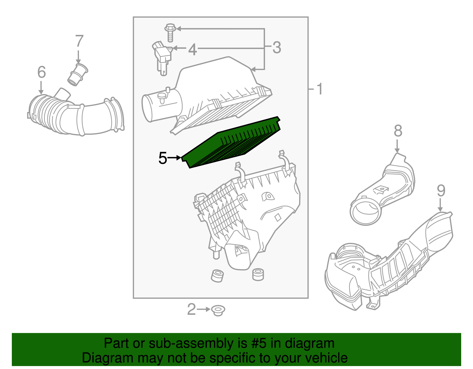 17801-0P051 - Air Filter 2010-2022 Lexus | Lexus of Stevens Creek Parts