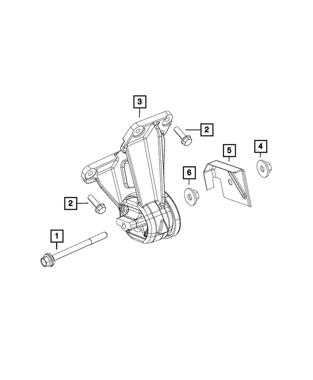 2022-2025 Mopar Hex Flange Head Bolt 06513427AA | Mopar eStore