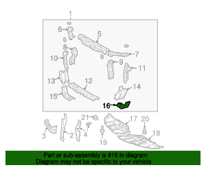 57166-06010 - Lower Reinforced - 2002-2008 Toyota | OEM Genuine Toyota ...