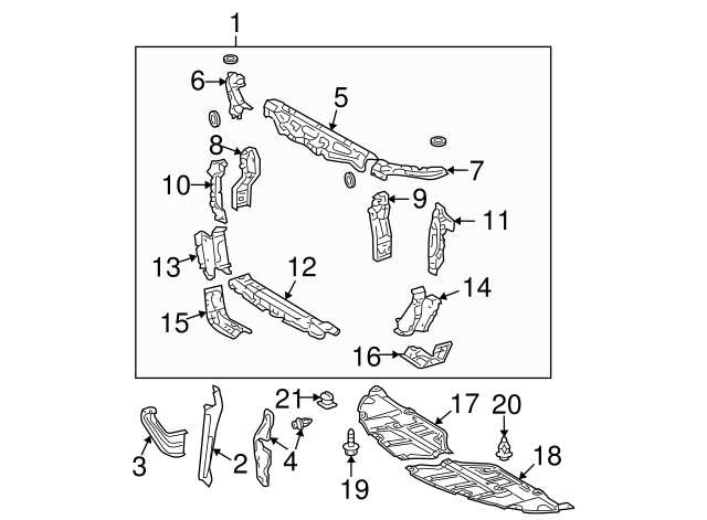 90159-A0010 - A/C Evaporator Core Case Screw - 2000-2019 Toyota | OEM ...