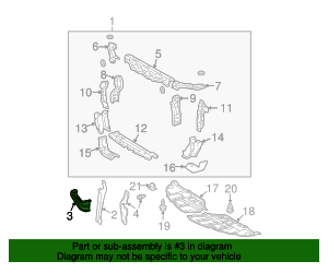 2004-2008 Toyota Solara Stay 52144-06070 | OEM Parts Online