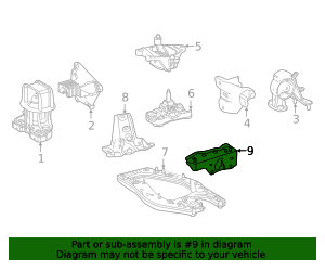 51236-62010 - Engine Mount Cross-Member Bracket - 2016-2020 Toyota ...