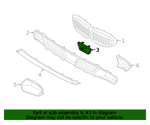 51-11-7-478-822 - Grille Molding 2019-2023 BMW | AutoNationParts.com