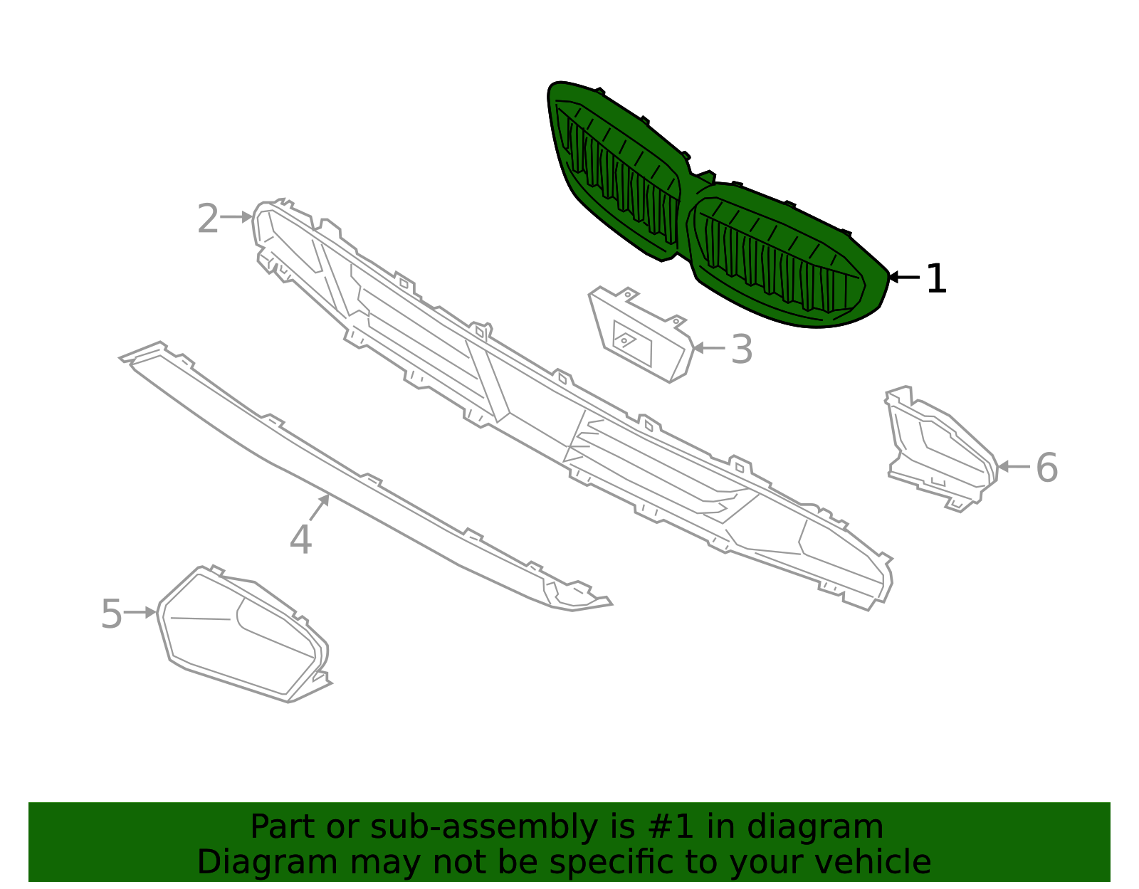2019-2022 BMW | M Performance Black Kidney Grilles | 51138072085 | BMW ...