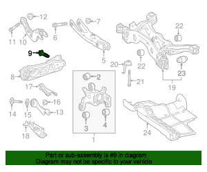002-990-39-03 - Trailing Arm Bolt 2015-2020 Mercedes-Benz | Mercedes ...