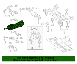 246-350-05-06 - Trailing Arm 2014-2020 Mercedes-Benz | AutoNationParts.com