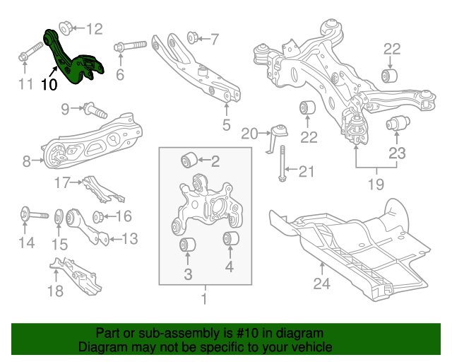 2014-2020 Mercedes-Benz Upper Control Arm 246-350-10-06 | MB OEM Parts