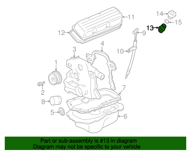 1995-2009 GM Engine Oil Filler Tube 12584043 | GMPartsDirect.com