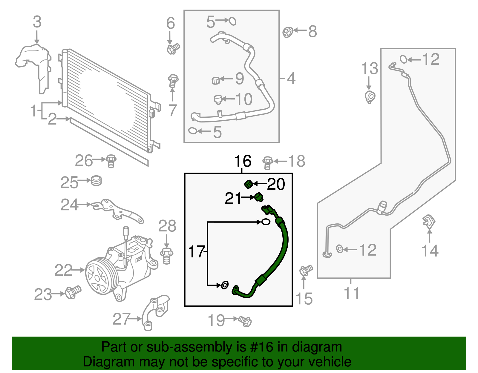 2017-2019 Subaru Impreza Discharge Hose 73424FL10A | Subaru Parts Guys