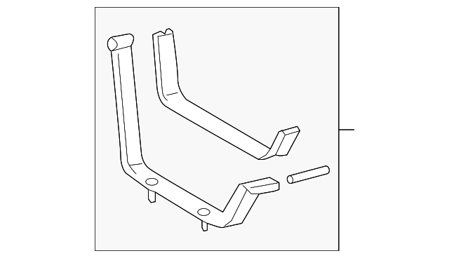 2005-2015 Toyota Tacoma Fuel Tank Strap 77602-04020 | Toyota Parts Center