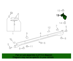 65632-F4010 - Deflector - 2018-2022 Toyota C-HR | OEM Genuine Toyota Parts