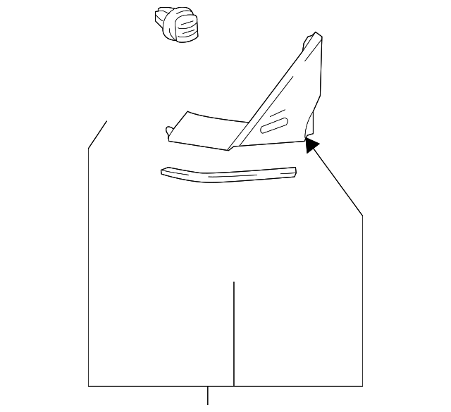2018-2022 Toyota C-HR Pillar Molding 60117-F4010 | Toyota Parts Center