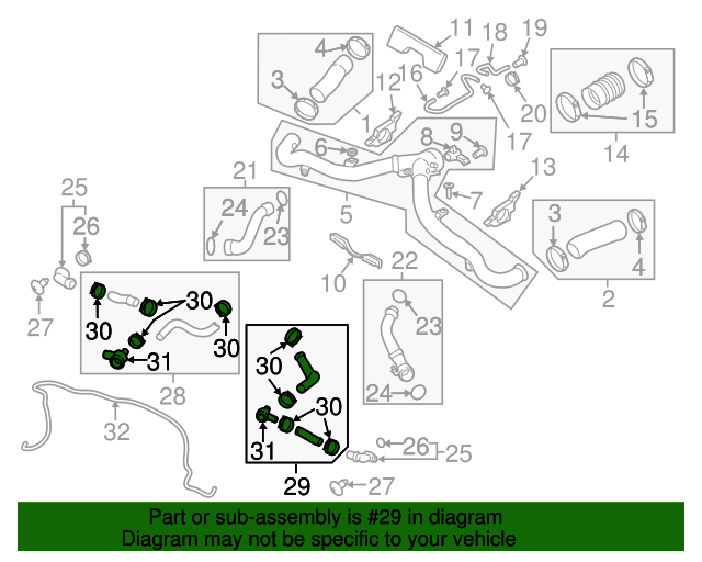2015-2018 Porsche Macan Hose Assembly 95B-145-675 | Sunset Porsche Parts