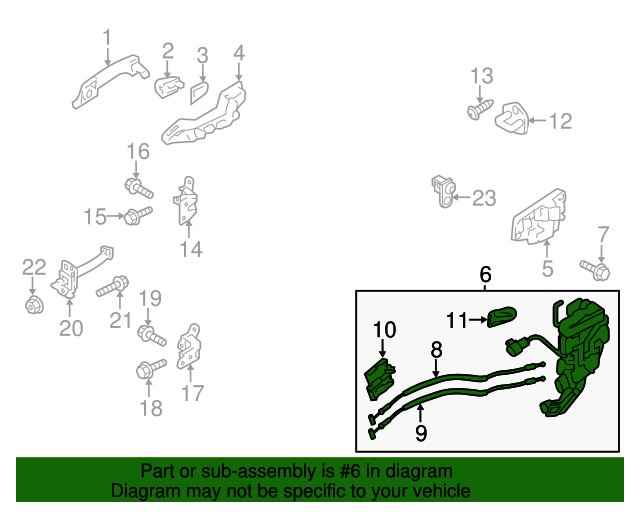 2011-2013 Kia Optima Lock Actuator 81420 2T000 | OEM Parts Online
