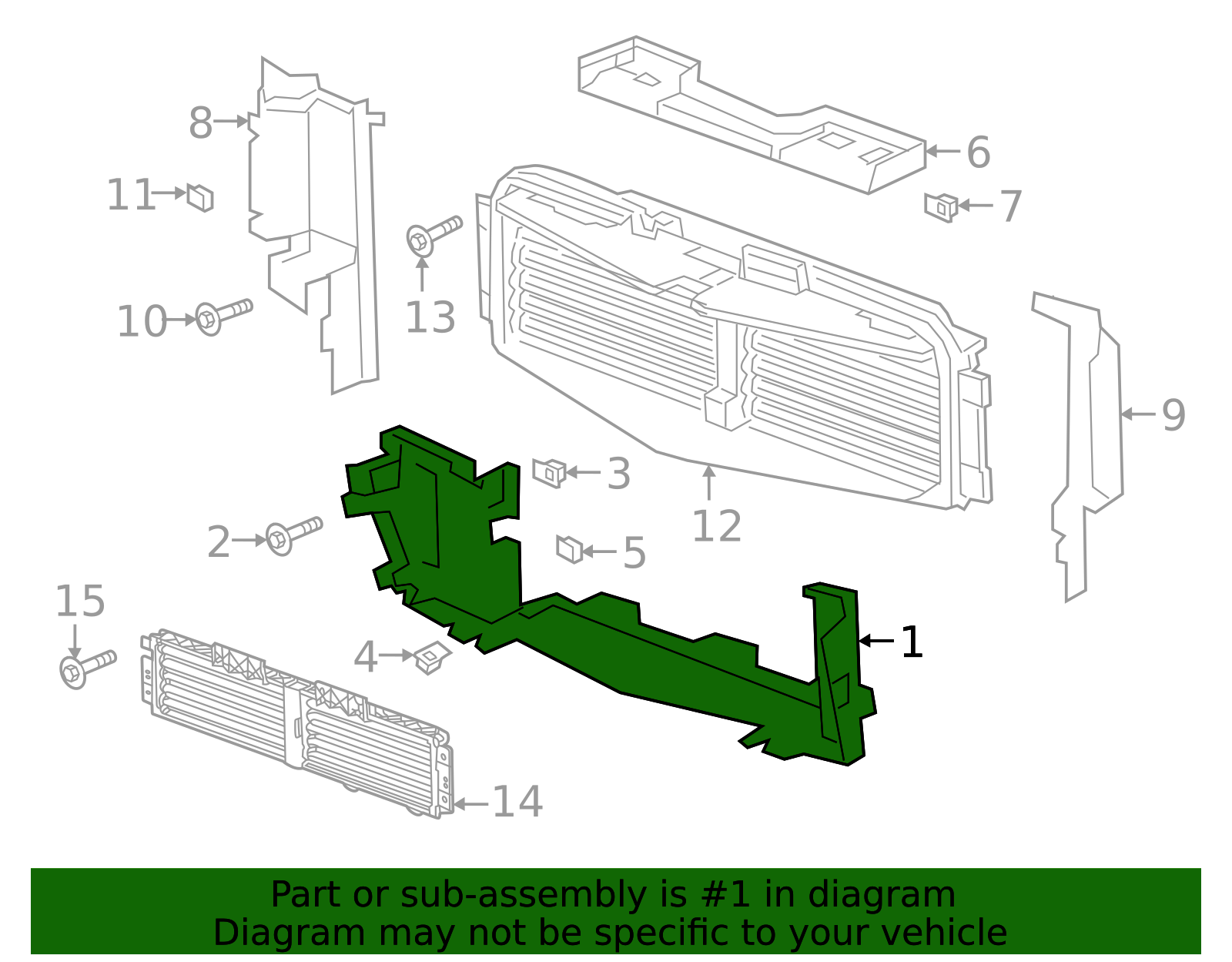 84191151 - Baffle 2021-2025 Cadillac XT6 | GM Wholesale Direct