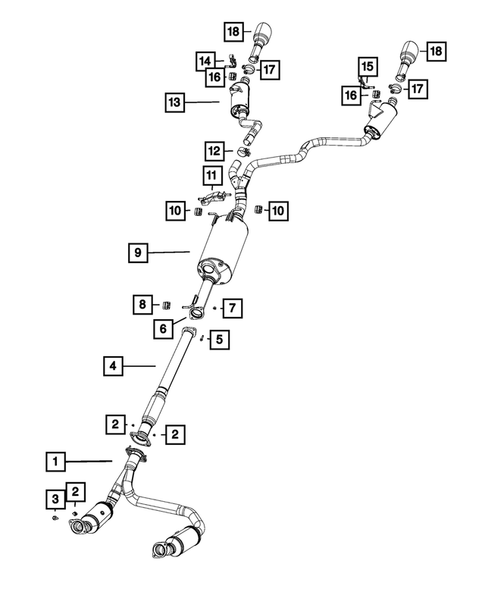 Exhaust System for 2021 Ram 1500 | Mopar.com National eStore