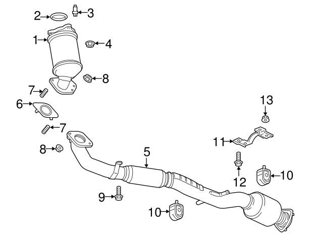 2016-2020 GM Catalytic Converter Stud 11547306 | TascaParts.com
