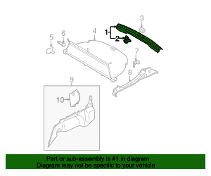 2006-2007 Mazda 6 Rear Panel Trim GJ6A-68-89XB | Florida Mazda Parts