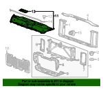2015-2020 GMC Front Compartment Front Sight Shield 84163661 GM ...