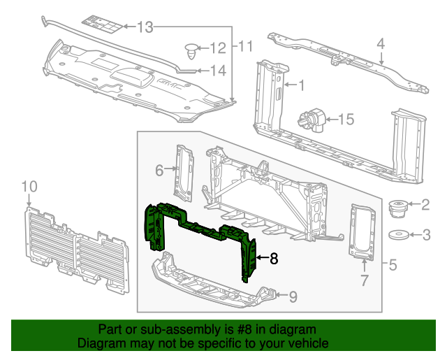 23497753 Shutter - New OEM Part From GM Parts Direct | GM Parts Store