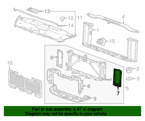 2015-2020 GM Driver Side Head Lamp and Front Grille Mount Panel Bracket ...