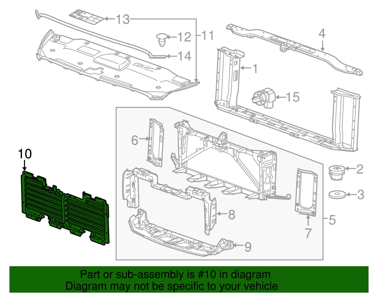 2017-2020 GM Shutter 85043806 | OEM Parts Online