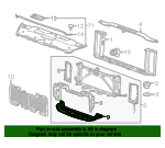 2015-2020 GMC Front Bumper Shutter 23497754 GM | GMPartsDirect.com