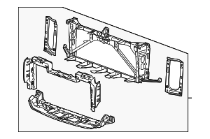 2015-2020 GMC Headlamp and Grille Mount Panel 23266741 GM ...