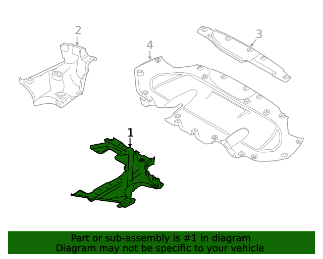 51757340790 - 2017-2023 BMW Front Shield (51-75-7-340-790) | BMW of ...