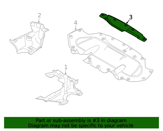 51757399329 - 2017-2022 BMW Rear Shield (51-75-7-399-329) | BMW of ...