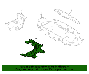 51757340790 - 2017-2023 BMW Front Shield (51-75-7-340-790) | BMW of ...