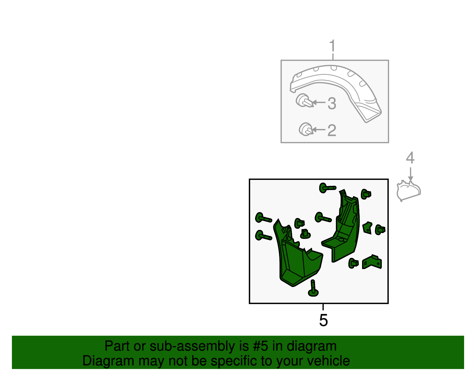 2005-2016 Land Rover Mud Flaps - Rear VPLAP0017 | OEM Parts Online