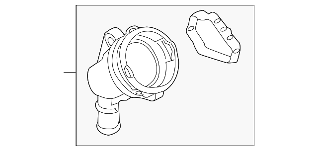2009-2013 Porsche 911 Engine Coolant Outlet Flange 9A1-106-131-00 ...