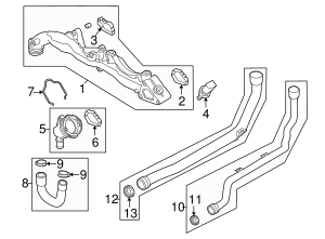 2009-2013 Porsche 911 Engine Coolant Hose 9A1-106-660-01 | Gaudin ...