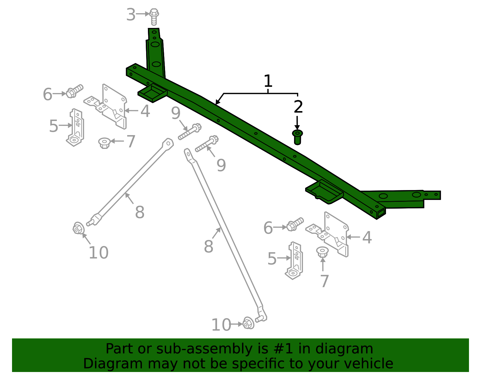 2019-2025 Volvo Upper Tie Bar 32377165 | OEM Parts Online