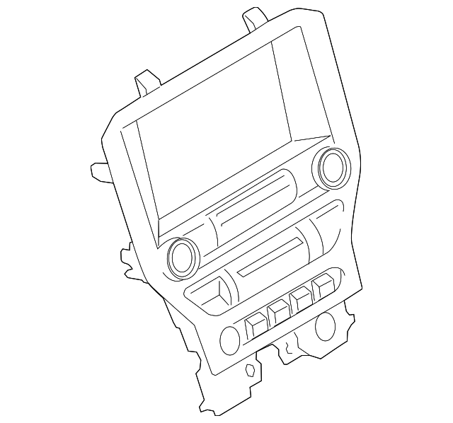 2018-2023 Ford Mustang Radio Bezel FR3Z-18842-D | Online Ford Parts Catalog