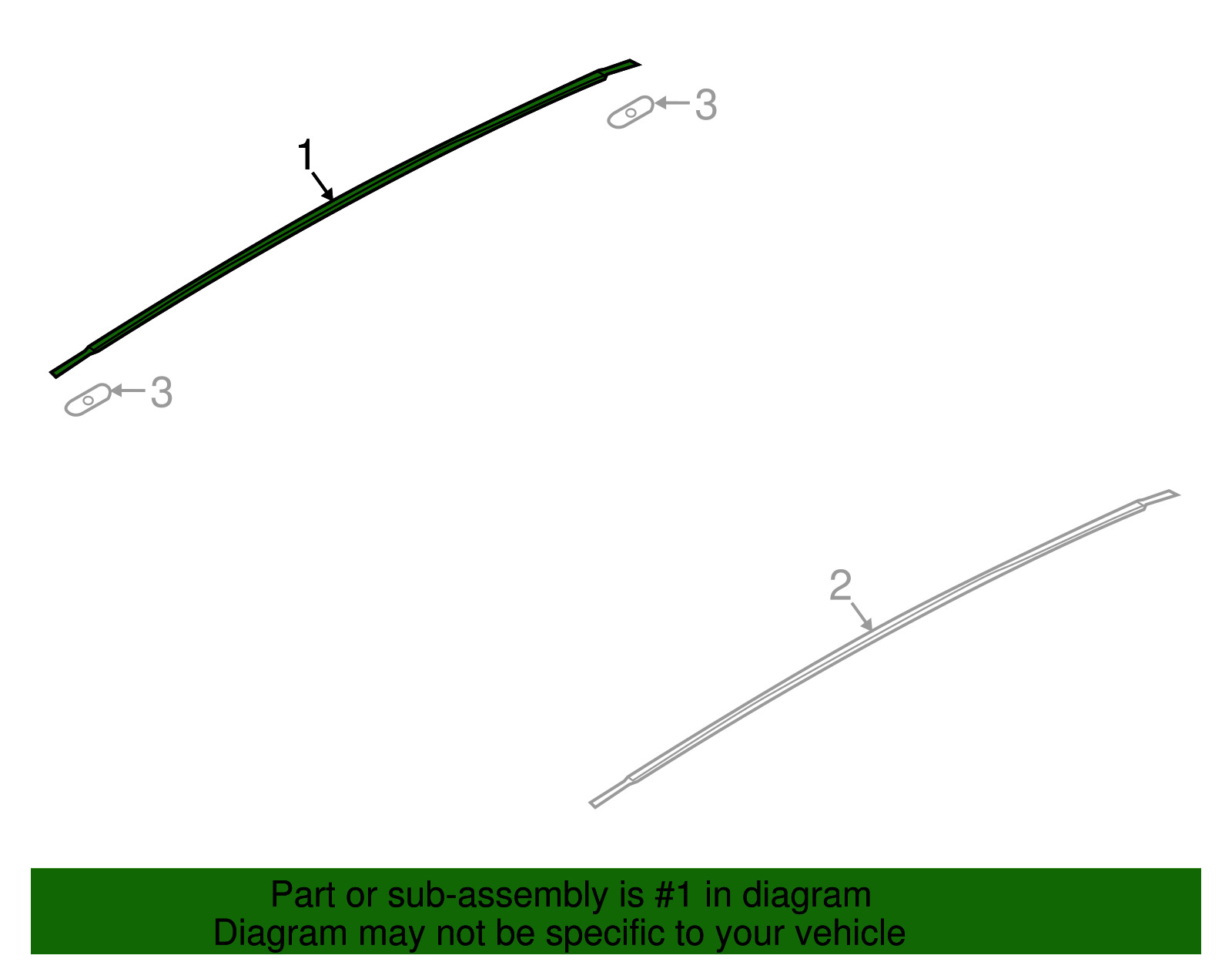 73852-4RA0A - Roof Molding - 2016-2023 Nissan Maxima | Nissan OEM Parts ...