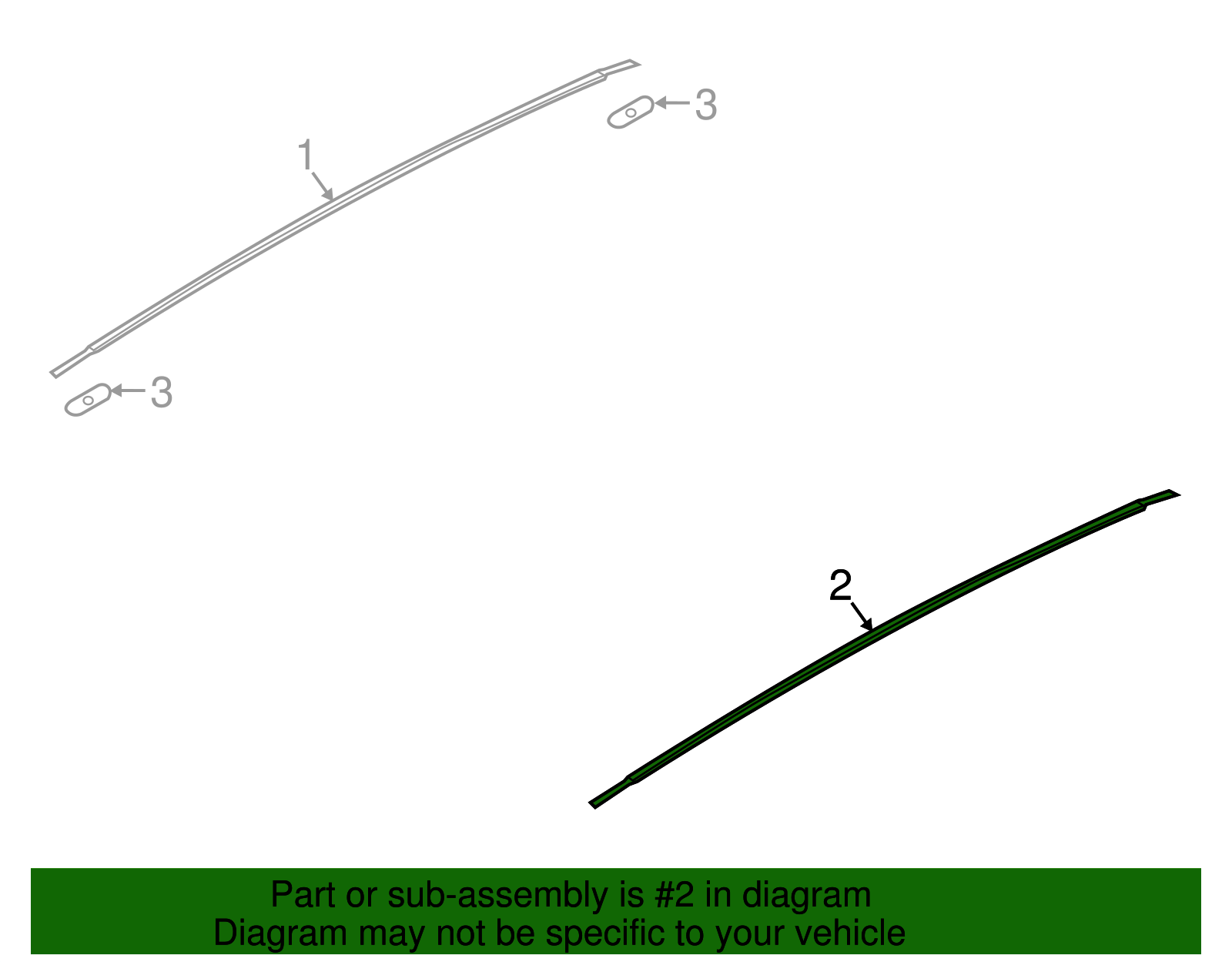 73853-4RA0A - Roof Molding - 2016-2023 Nissan Maxima | Nissan OEM Parts ...