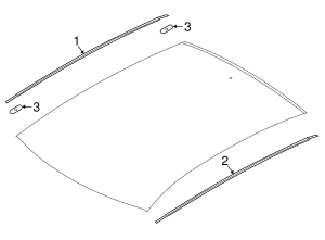 73853-4RA0A - Roof Molding 2016-2023 Nissan Maxima | Nissan Parts ...